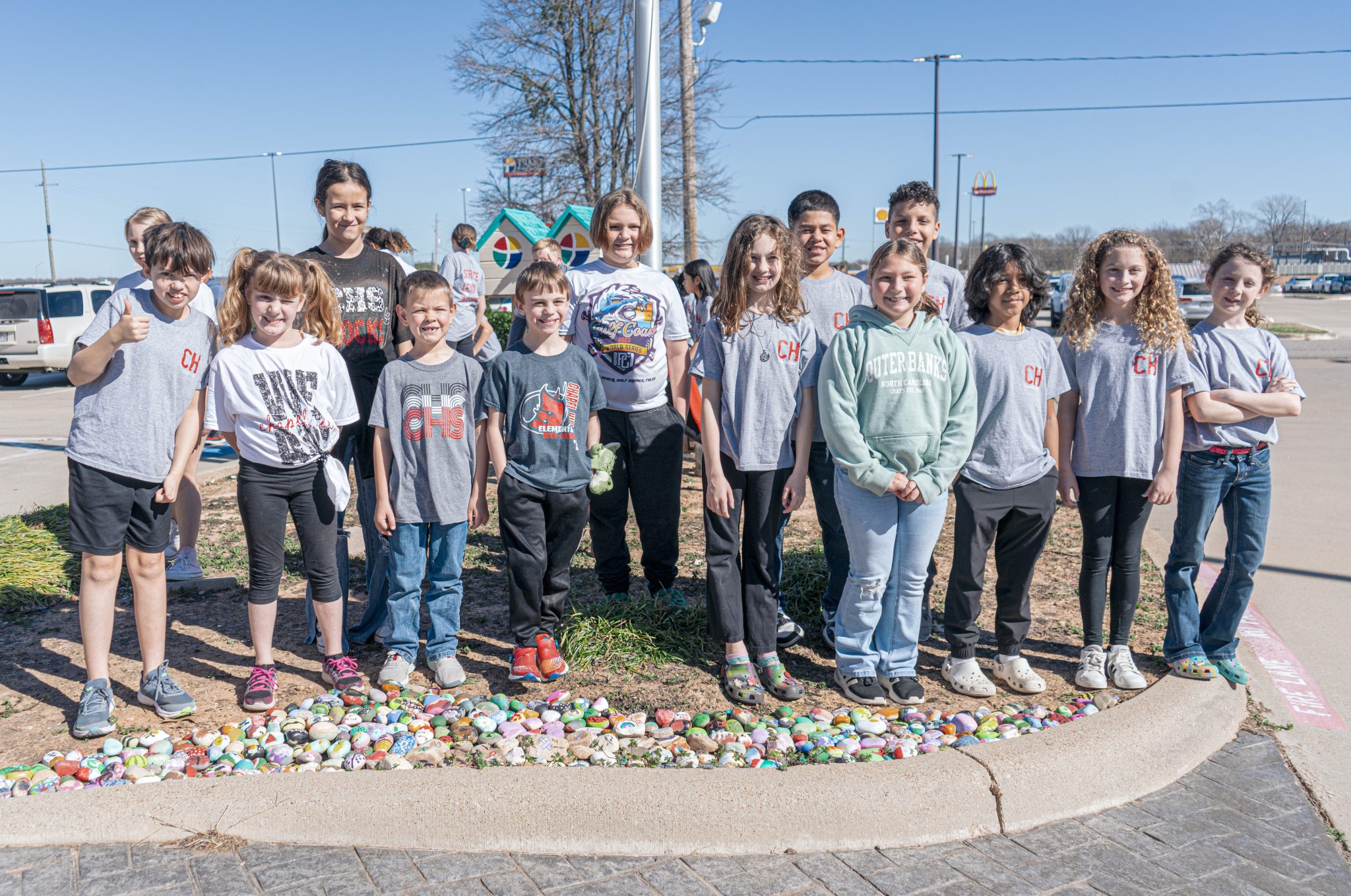 Chapel Hill Elementary Help Brighten CancerCare at Titus Rock Garden ...