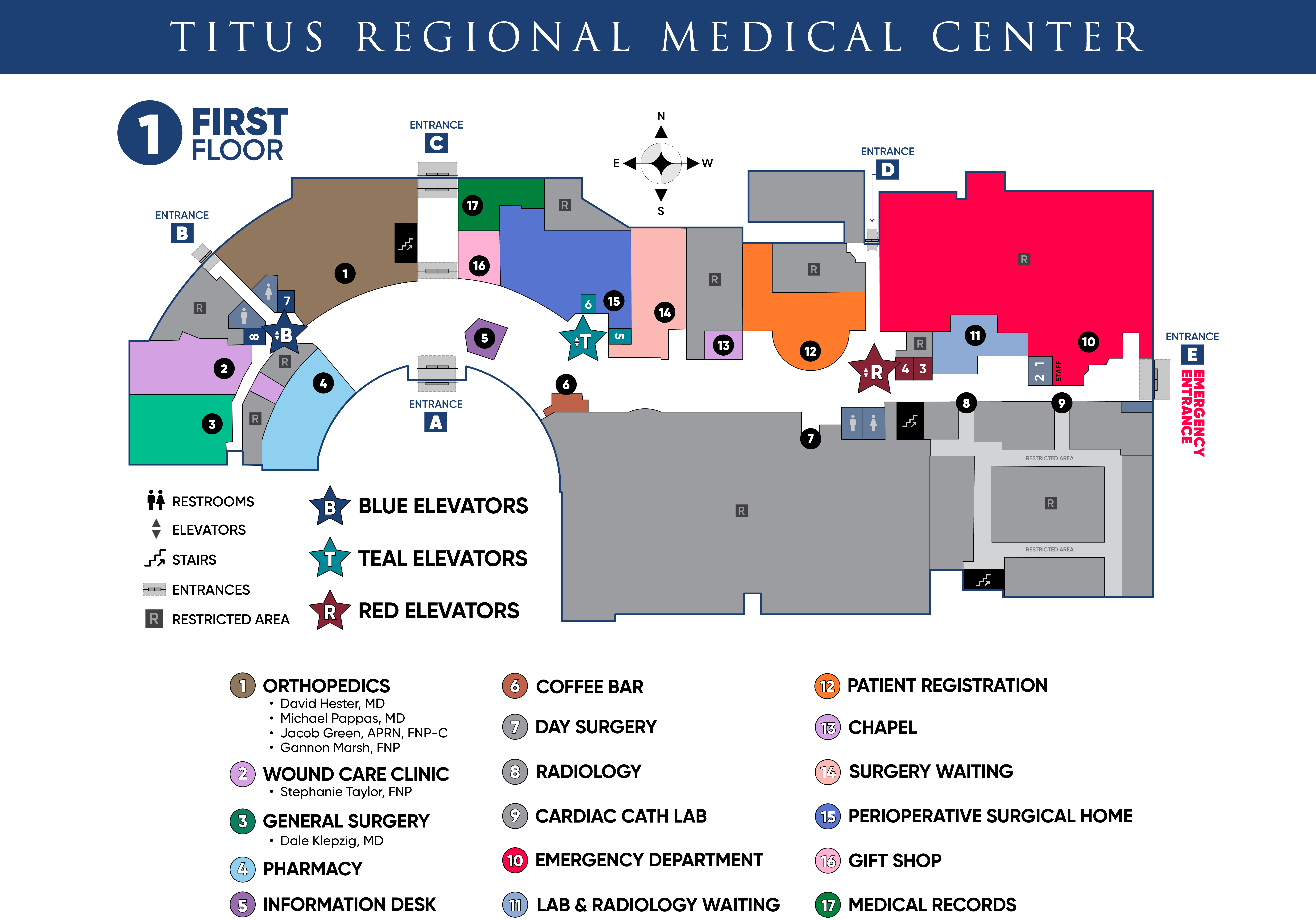 Campus Map - Titus Regional Medical Center