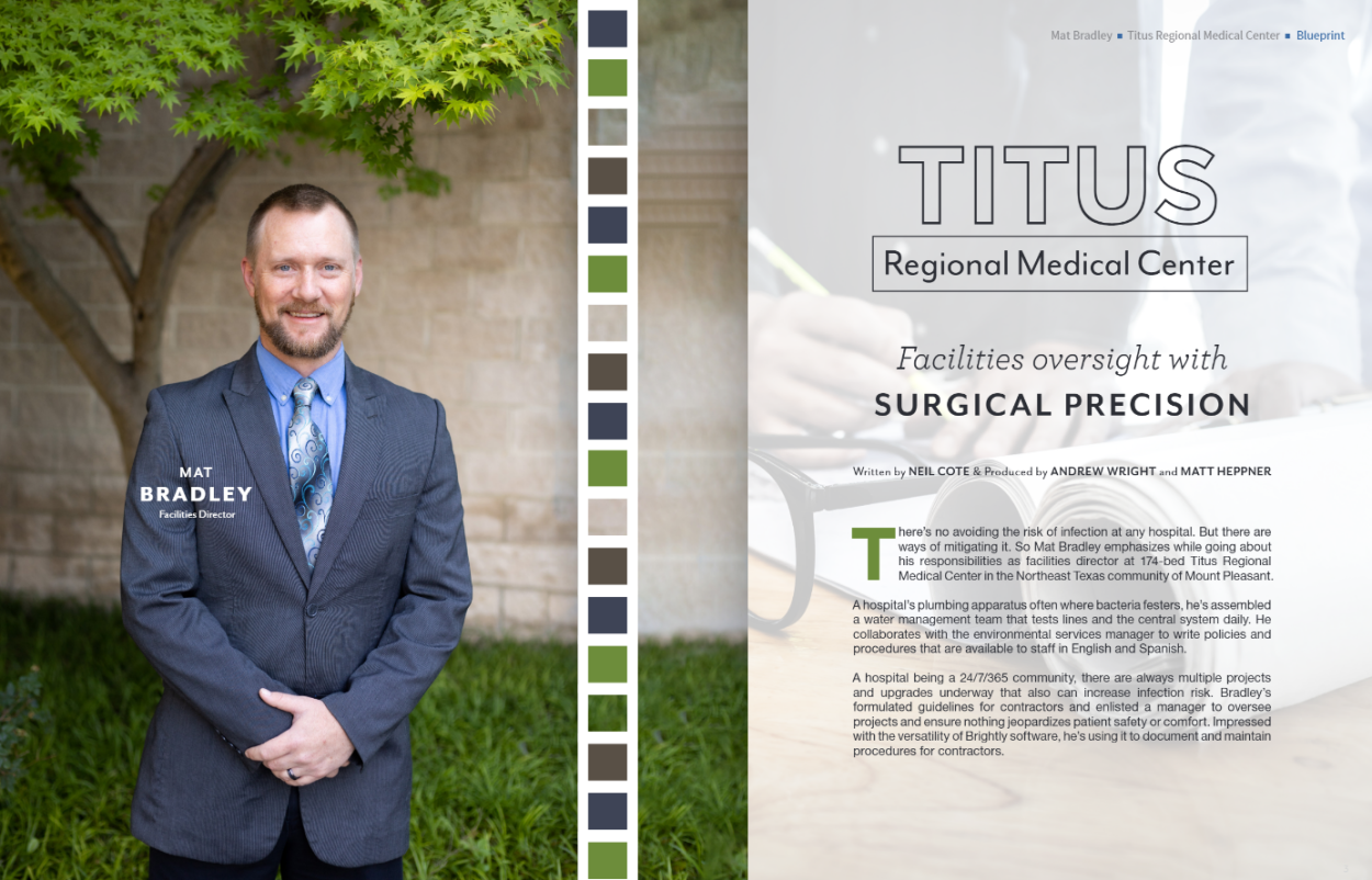Facilities Director Mat Bradley featured in Blueprint Publication ...